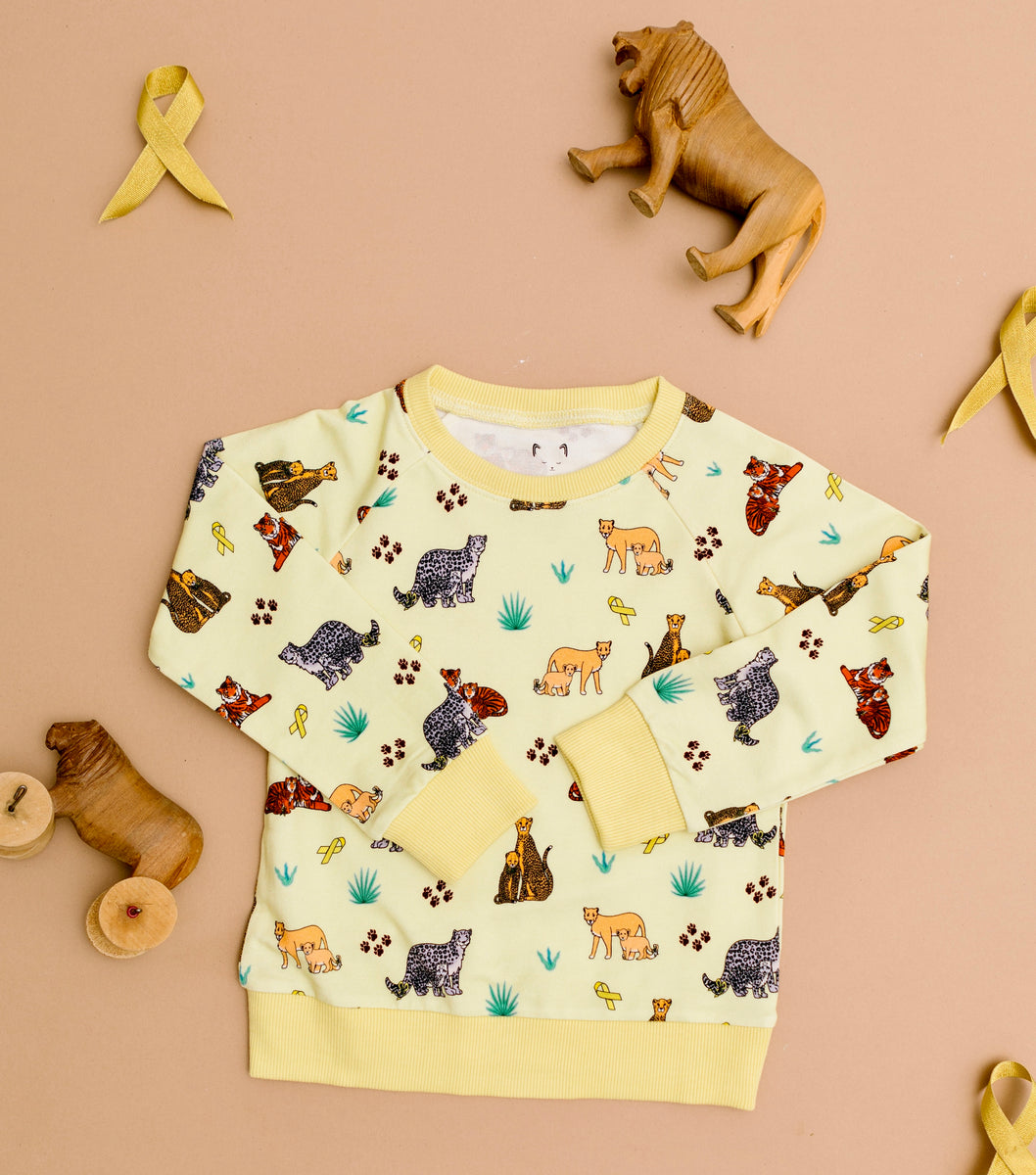 Purr for a Cure Bamboo Crewneck Pullover Sweatshirt – Popoki Pajamas